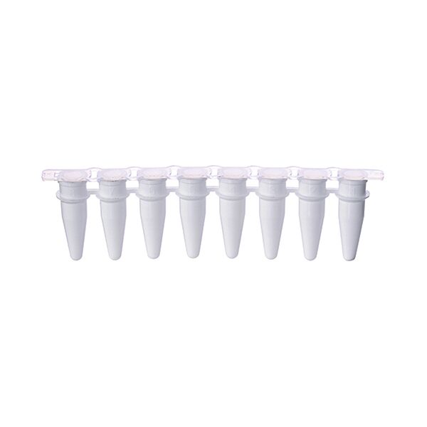 AmpQlear™ PCR 8 Strip Tubes and 8 Strip Caps, PP - Abdos Lifescience
